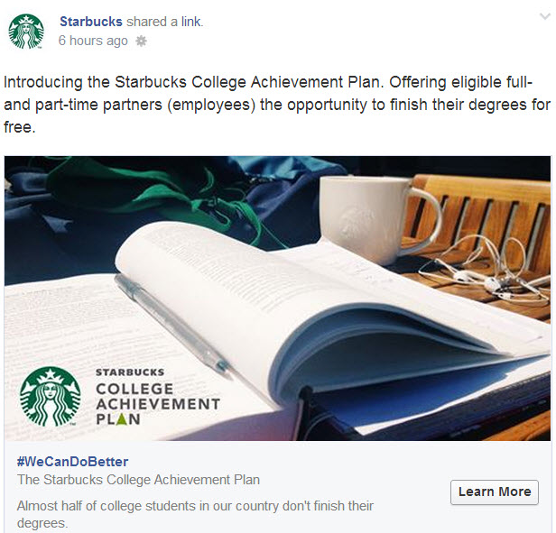 Starbucks Pays for Workers' College Fees: 3 Reasons Why This New ...